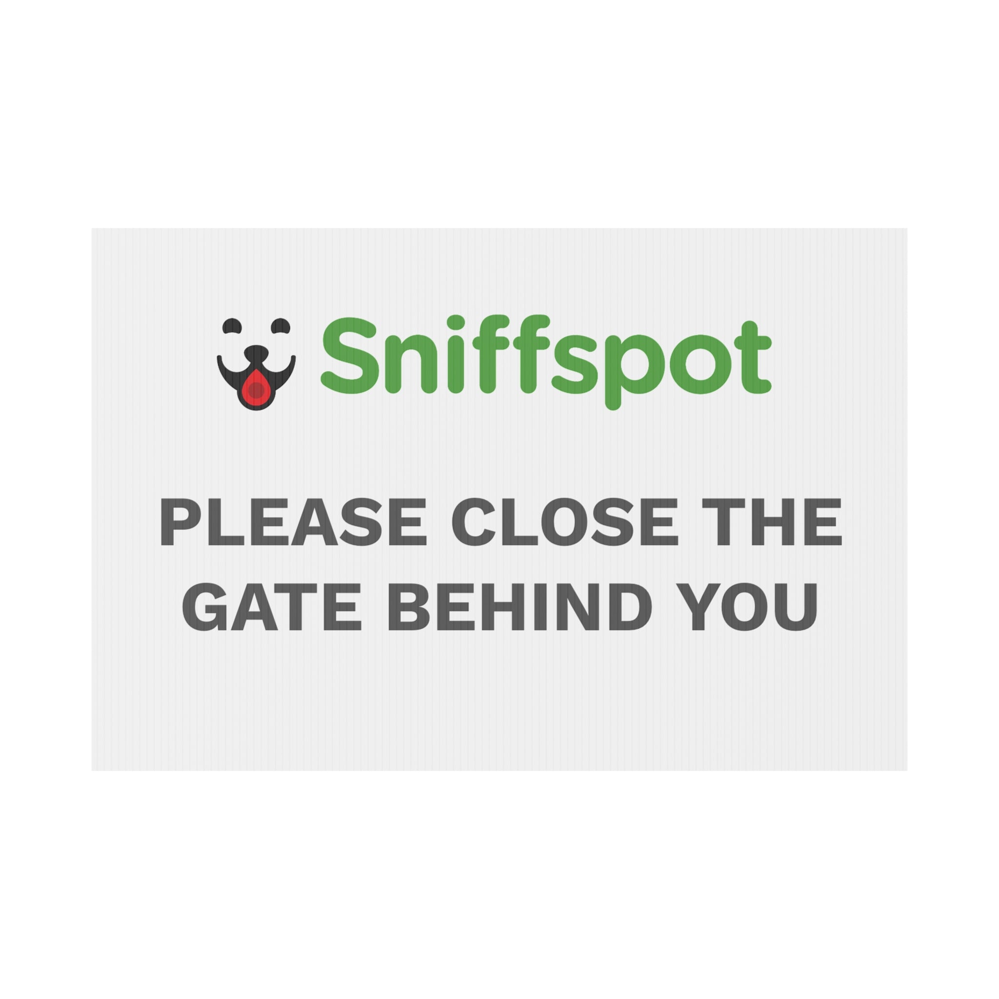Sniffspot "Close Gate" Sign – Shop Sniffspot